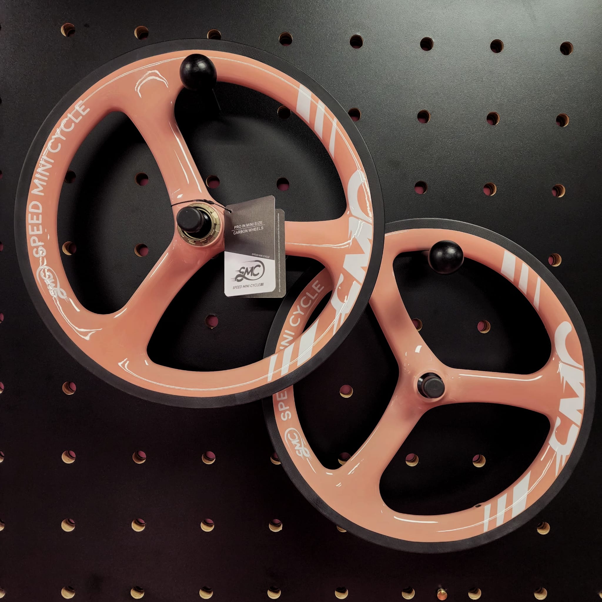 SMC TRISPOKE GOVAN 349 WHEELSET FOR BROMPTON 4 SPEED (CEREMIC BEARINGS ...